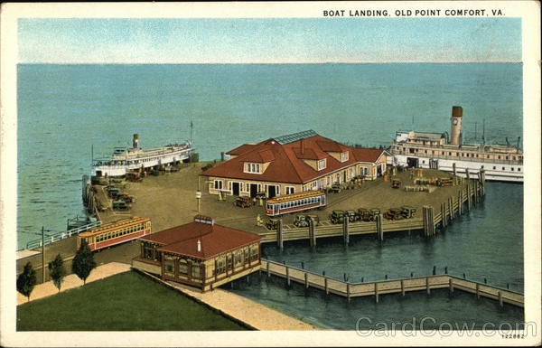 Boat Landing Old Point Comfort, VA Postcard