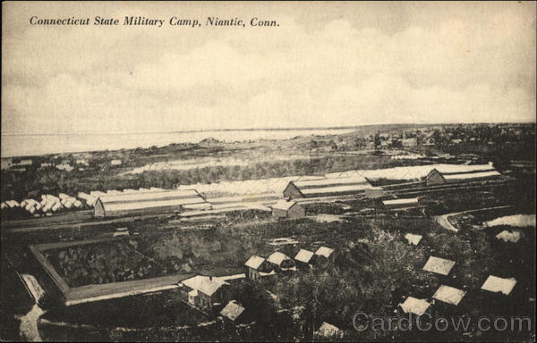 Connecticut State Military Camp Niantic, CT Postcard
