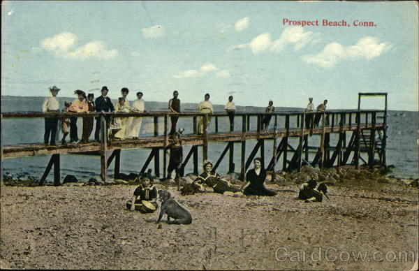 Prospect Beach West Haven, CT Postcard