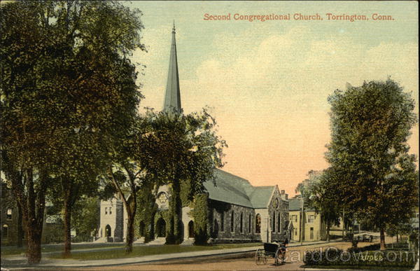 Second Congregational Church Torrington, CT Postcard