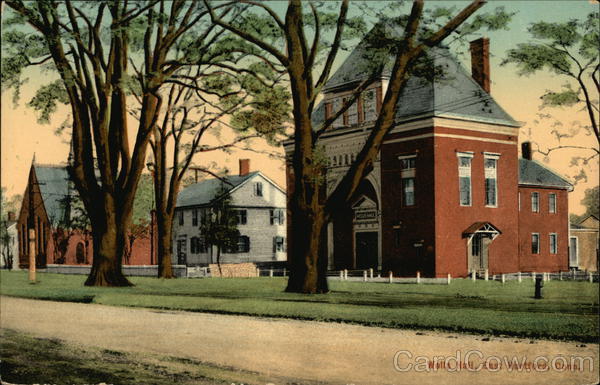 Wells Hall East Hartford, CT Postcard