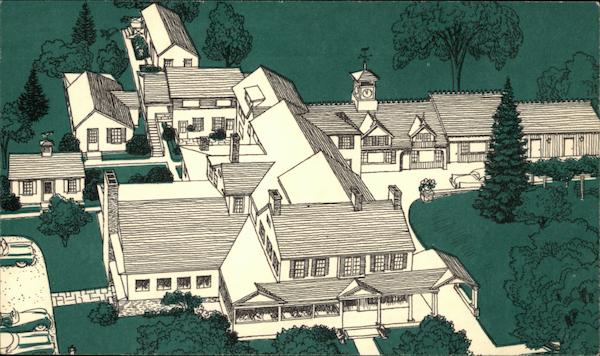 Hawley Manor Inn Newtown, CT Postcard