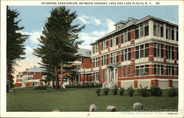 Raybrook Sanatorium Lake Placid, NY Postcard