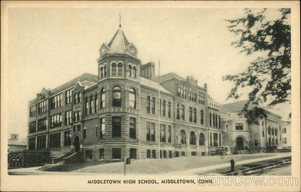 Middletown High School Connecticut Postcard