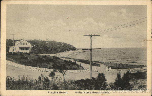 Priscilla Beach White Horse Beach, MA Postcard