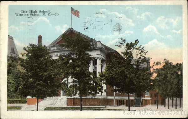City High School Winston-Salem, NC Postcard