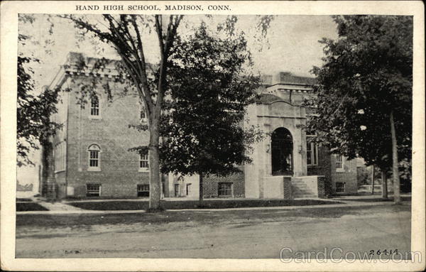 Hand High School Madison, CT Postcard