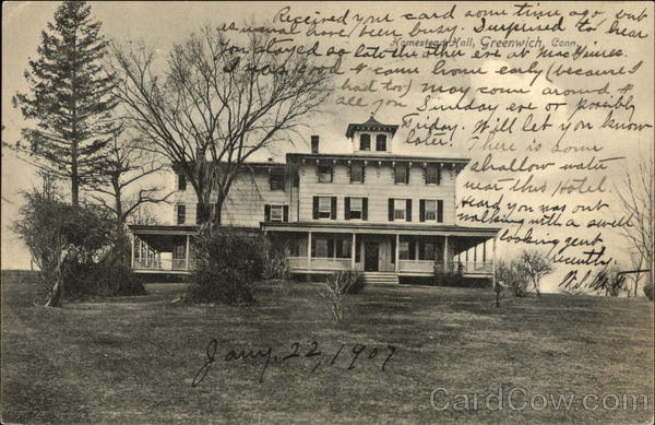 Homestead Hall Greenwich, CT Postcard