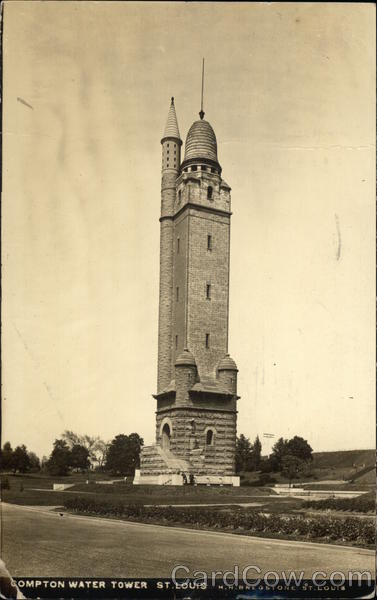 Compton Water Tower St. Louis, MO Postcard