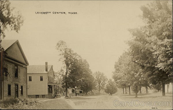 Street Scene, Leverett Center Massachusetts Postcard