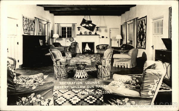 Recreation Lounge - Desert Willow Sun Ranch Tucson, AZ Postcard
