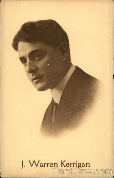 J. Warren Kerrigan Portrait Actors Postcard
