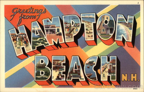 Greetings From Hampton Beach New Hampshire Postcard