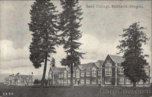 View of Reed College Portland, OR Postcard