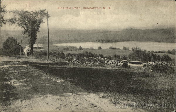 Gorham Road Dunbarton, NH Postcard