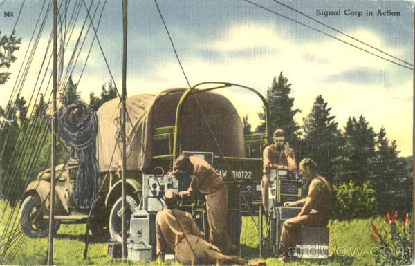 Signal Corp In Action Army