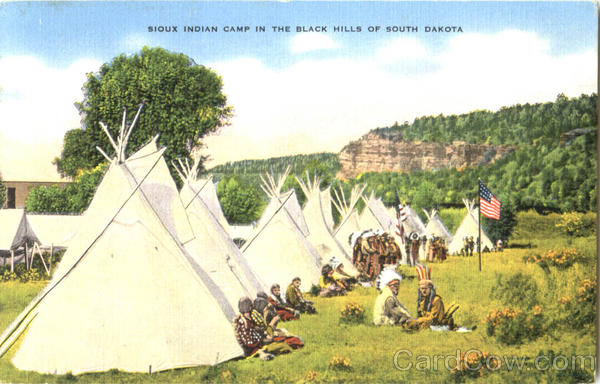 Sioux Indian Camp Native Americana