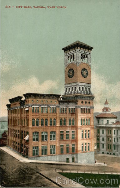 City Hall Tacoma, WA Postcard