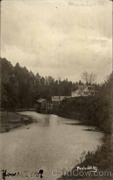 1909 Flood Poolville, NY Postcard