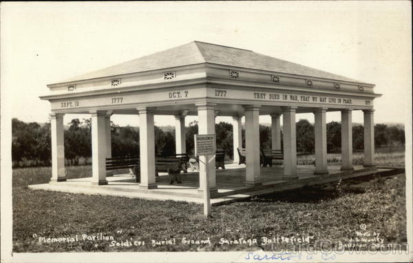 Memorial Pavilion Patriotic Postcard