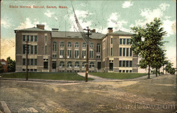 State Normal School Salem, MA Postcard