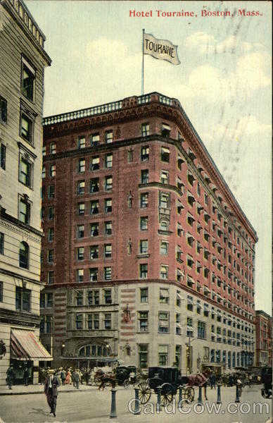 Hotel Touraine Boston, MA Postcard
