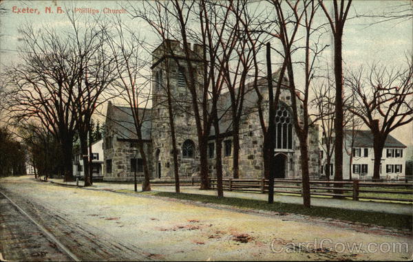 Phillips Church Exeter, NH Postcard