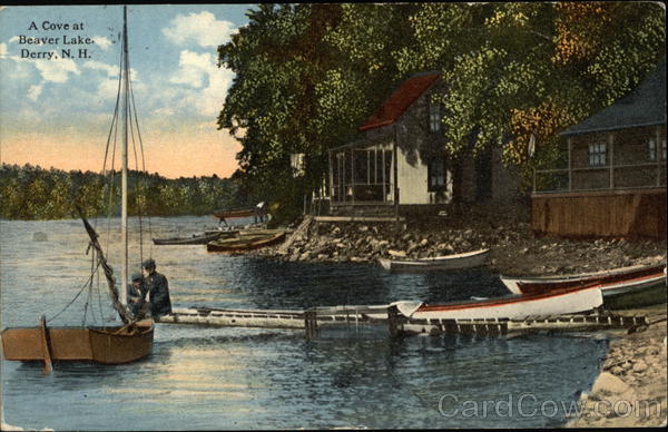 Cove at Beaver Lake Derry, NH Postcard
