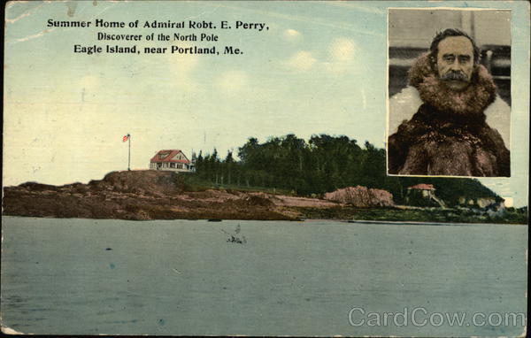 Summer Home of Admiral Robert E. Peary, Discoverer of North Pole Eagle ...