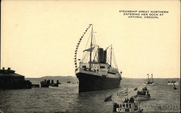 Steamship Great North Steamers Postcard