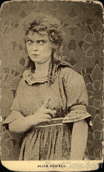 Alice Howell Actresses Postcard