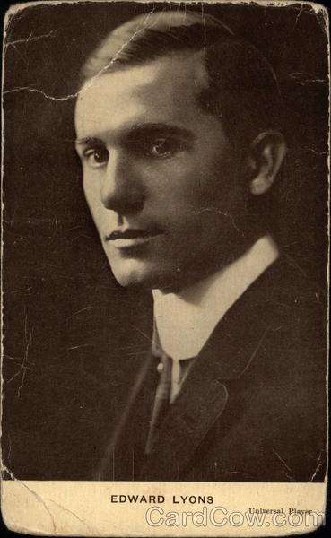 Edward Lyons Actors Postcard
