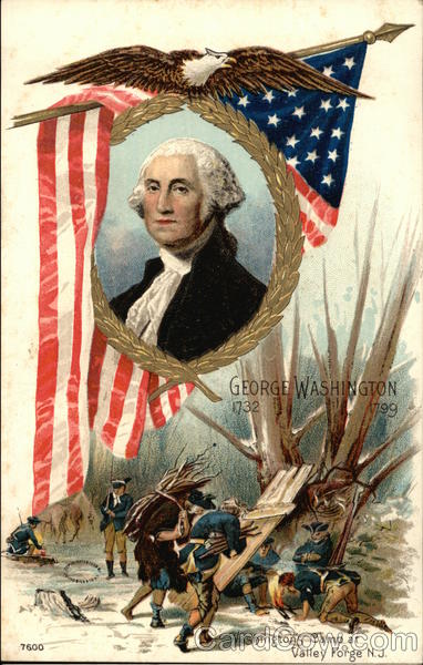 George Washington Patriotic Postcard