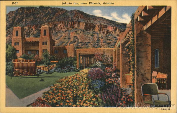 View of Jokake Inn Phoenix, AZ Postcard