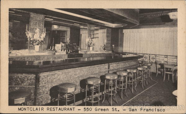 Montclair Restaurant San Francisco, CA Postcard