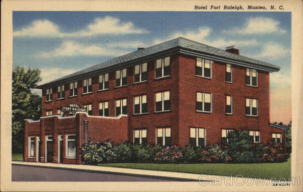 Hotel Fort Raleigh Manteo, NC Postcard