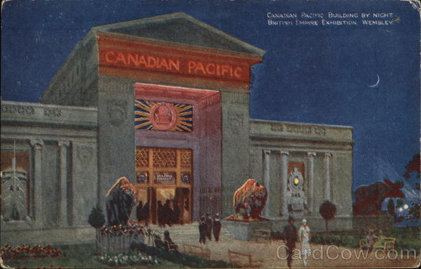 Canadian Pacific Building by Night - British Empire Exhibition ...