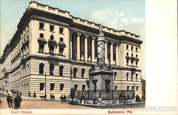 Court House Baltimore, MD Postcard
