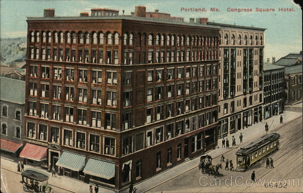 Congress Square Hotel Portland, ME Postcard