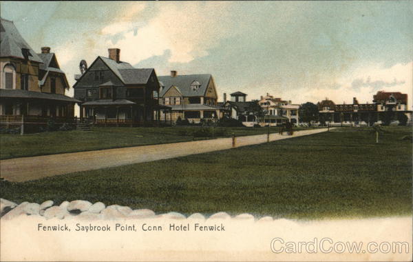 Hotel Fenwick, Saybrook Point Connecticut Postcard
