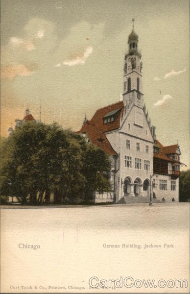 German Building, Jackson Park Chicago, IL Postcard