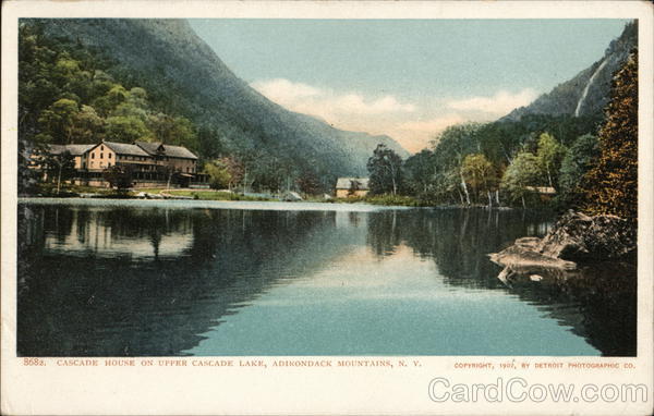 Cascade House on Upper Cascade Lake, Adirondack Mountains Lake Placid ...