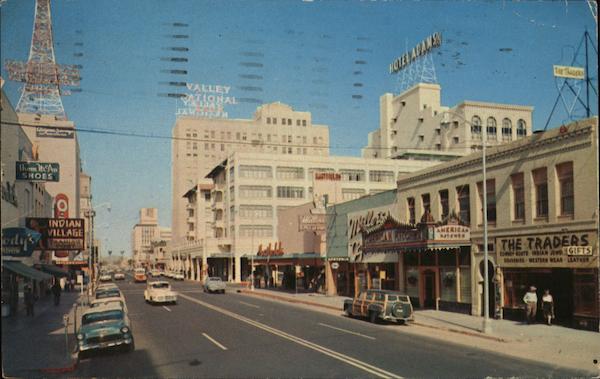 Downtown looking north on Central Avenue Phoenix, AZ Postcard