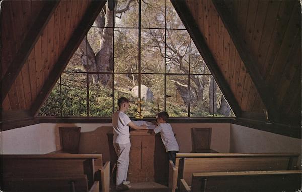 Green Oak Ranch Boys Camp, Prayer Chapel Vista, CA Postcard