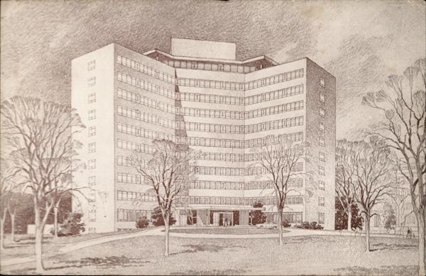 New Main Building, The Rhode Island Hospital Providence, RI Postcard