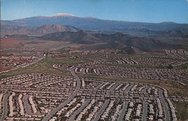 Aerial View of Active Retirement Community on Highway 395 Sun City, CA ...