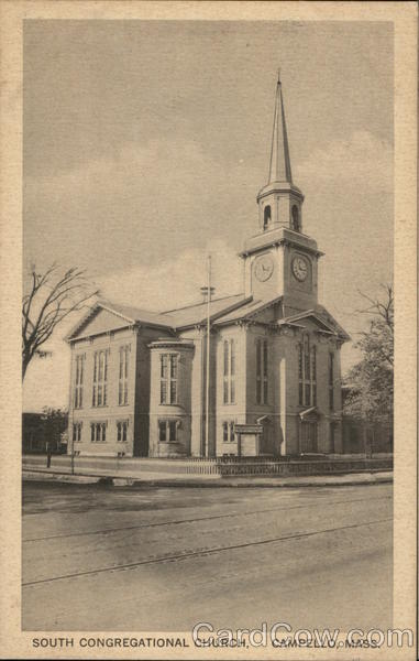 South Congregational Church Campello, MA Postcard