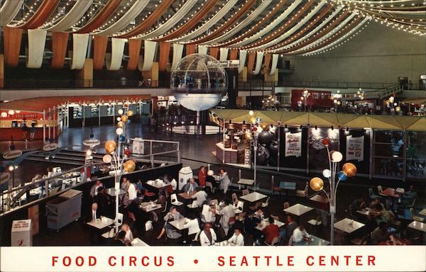 Food Circus, Seattle Center Washington Postcard