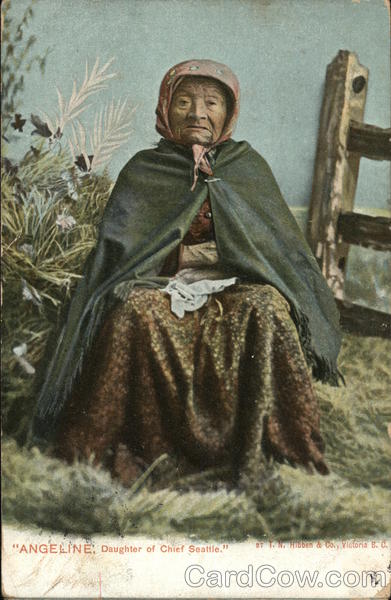 Angeline, Daughter of Chief Seattle Native Americana Postcard