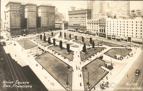 Union Square San Francisco, CA Postcard